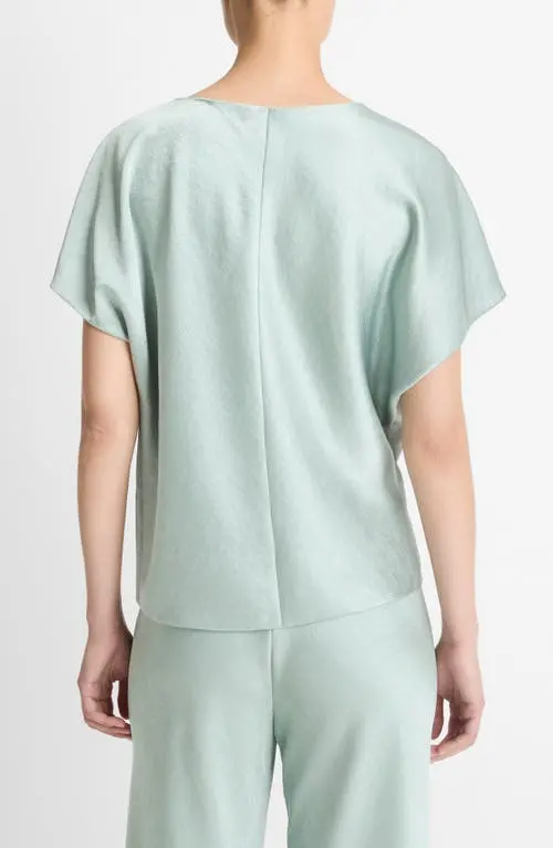 Vince Draped Dolman Sleeve Top - Aloe Stone