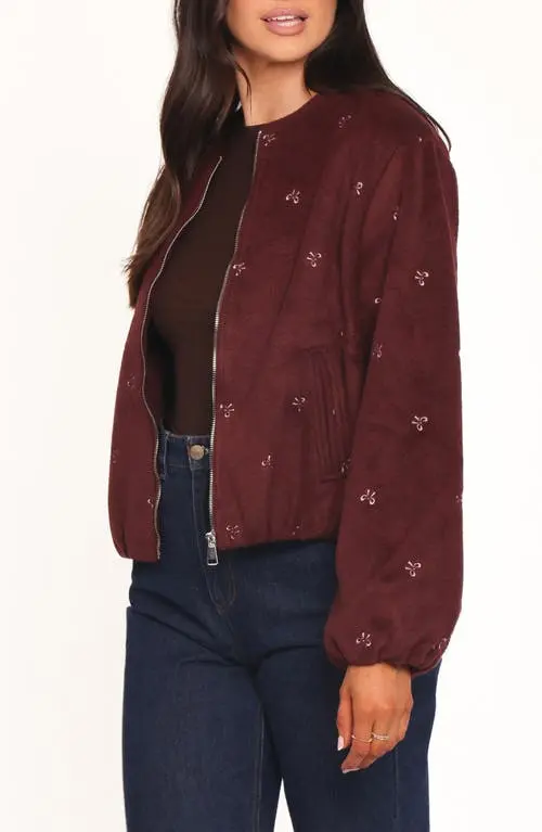 PETAL & PUP Marla Crop Bomber Jacket