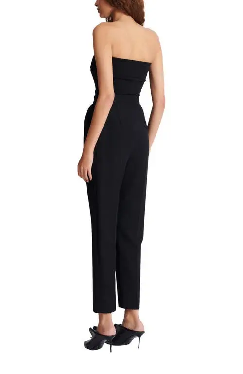 Balmain Crepe Bustier Bodysuit With Belt Detail