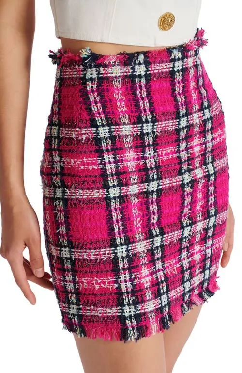 Balmain Glitter Tweed Mini Skirt