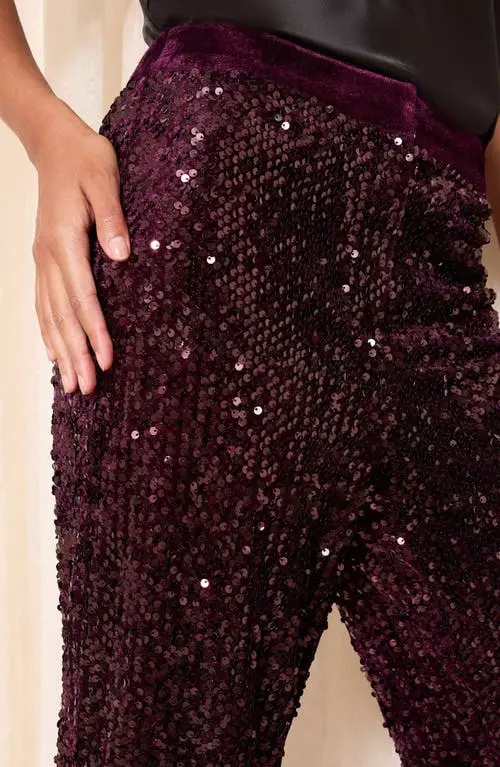 FRIENDS LIKE THESE Sequin Wide Leg Pants