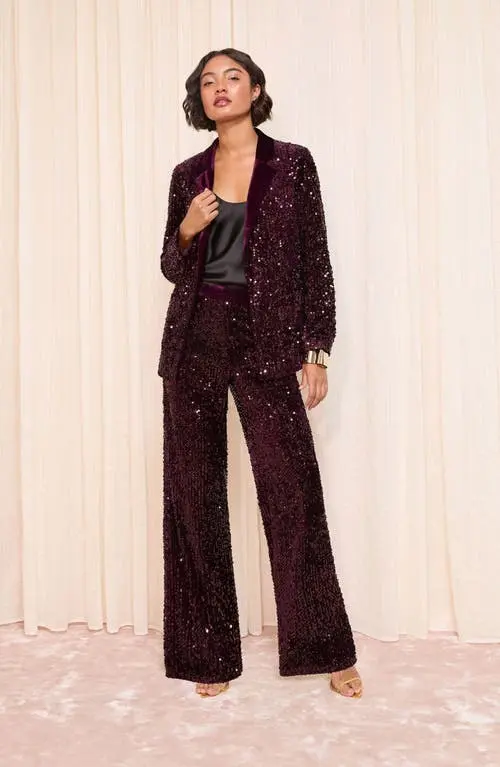FRIENDS LIKE THESE Sequin Wide Leg Pants
