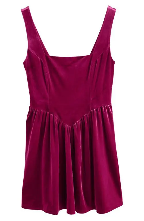 NEXT Square Neck Velvet Mini Dress