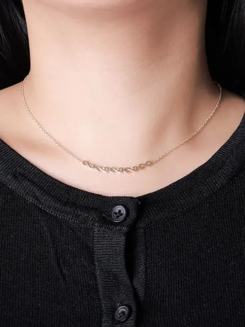DEVATA Infinity Chain Necklace In 14k Gold