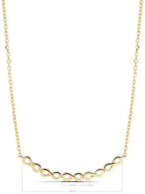 DEVATA Infinity Chain Necklace In 14k Gold