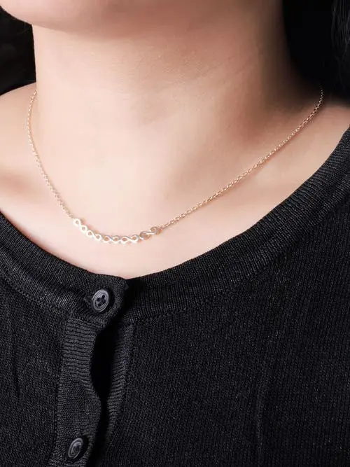 DEVATA Infinity Chain Necklace In 14k Gold