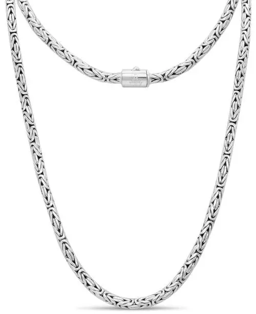 DEVATA Borobudur Round Chain Necklace - Silver