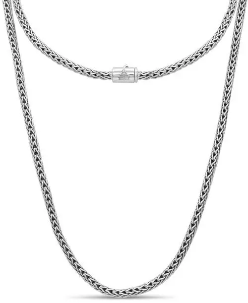 DEVATA Dragon Bone Chain Necklace - Silver