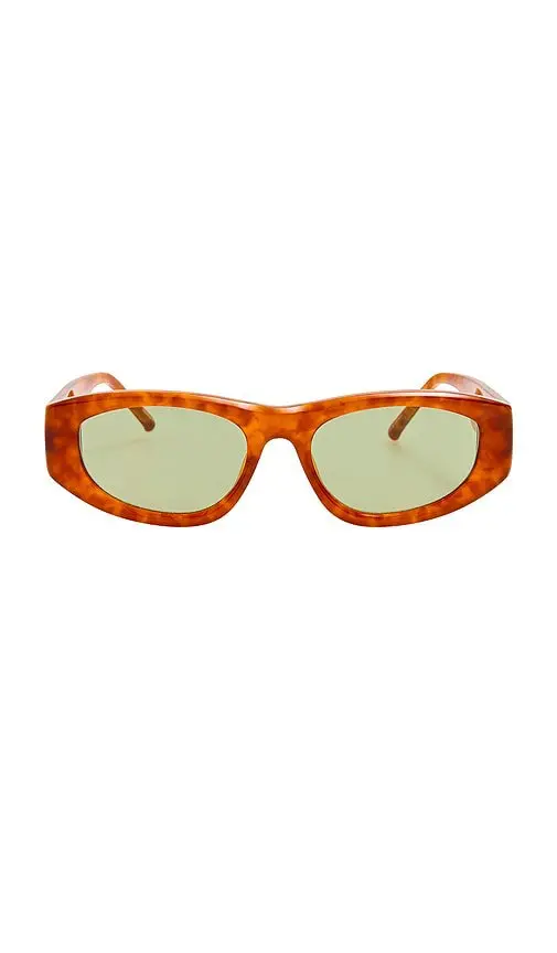 Attico Milano Sunglasses - T-shell  Yellow Gold  & Green
