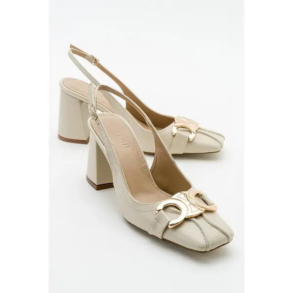 PROLOGUE SHOES Slingback Pumps - Beige