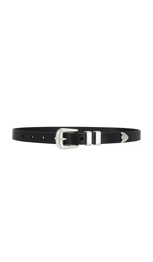 Polo Ralph Lauren Distressed Leather Belt - Black