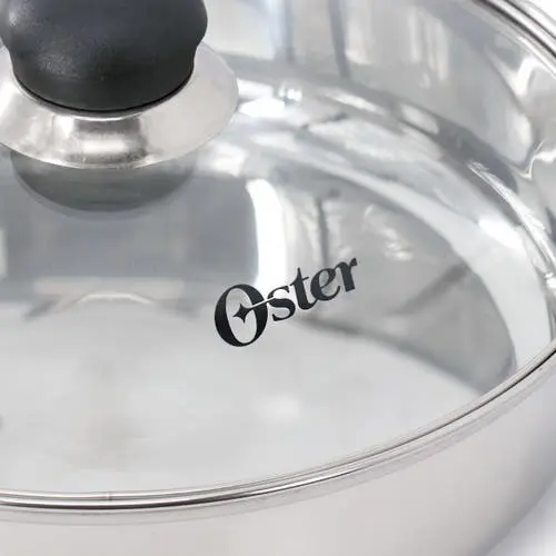 OSTER Rametto 5 Piece Belly Shaped Stainless Steel Cookware Set