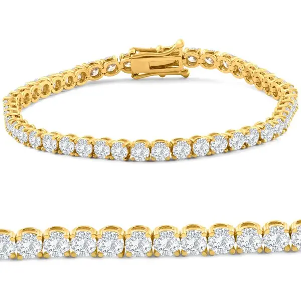 BLISS DIAMOND 8.00ct Diamond Tennis Bracelet In 14k Gold - 14k Yellow Gold