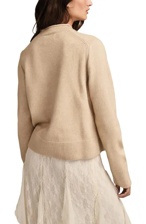 Lucky Brand Roll Neck Long Sleeve Sweater - Oat Milk