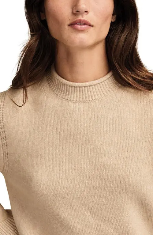 Lucky Brand Roll Neck Long Sleeve Sweater - Oat Milk