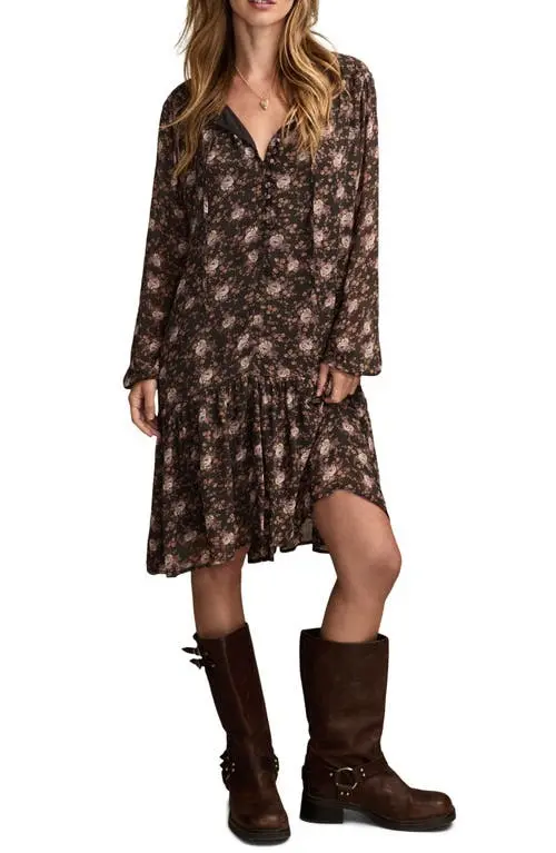 Lucky Brand Floral Long Sleeve Dress
