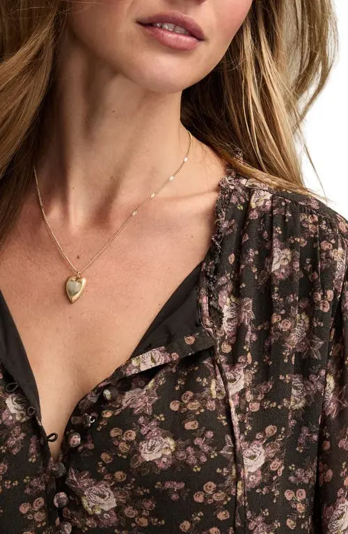 Lucky Brand Floral Long Sleeve Dress