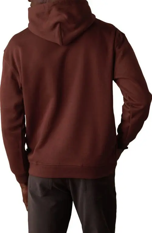 THE NORMAL BRAND Embroidered Fleece Hoodie - Cocoa