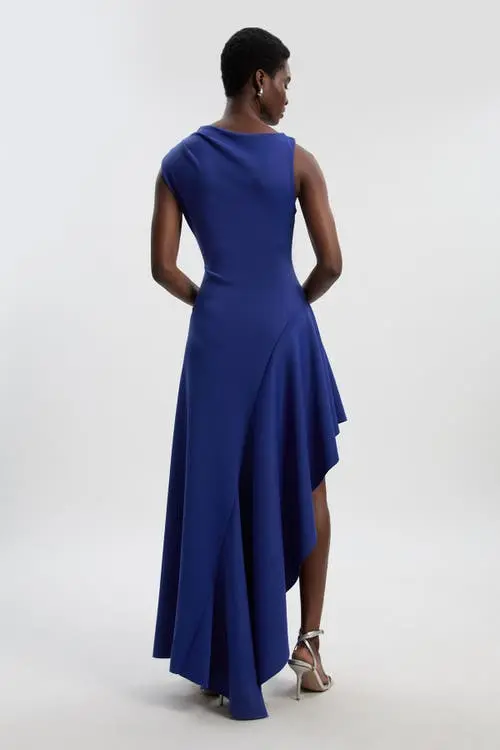 Karen Millen Petite Ruffled Hem Maxi Dress