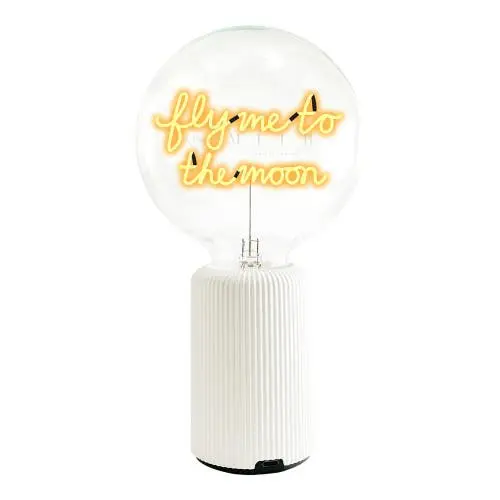 MITB Fly Me To The Moon Portable Table Lamp - White
