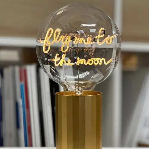 MITB Fly Me To The Moon Portable Table Lamp - White