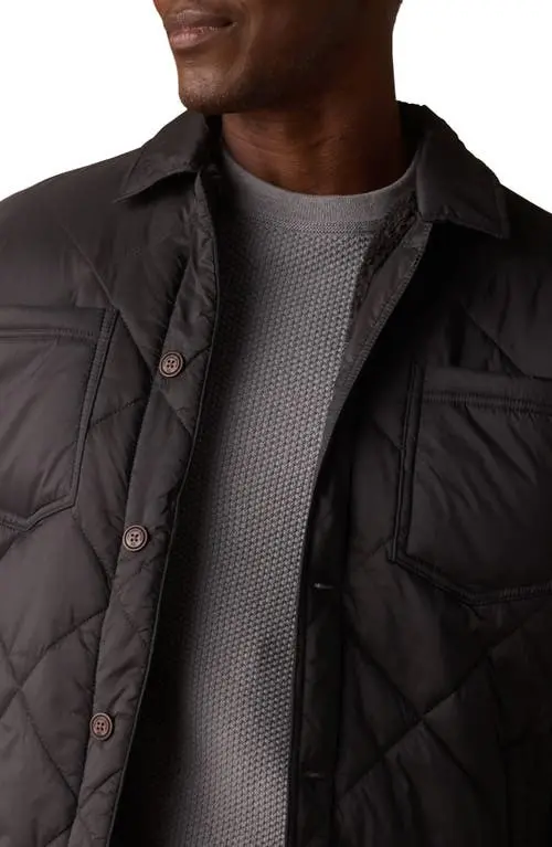 THE NORMAL BRAND Quilted Jacket With Fleece Lining - Charcoal