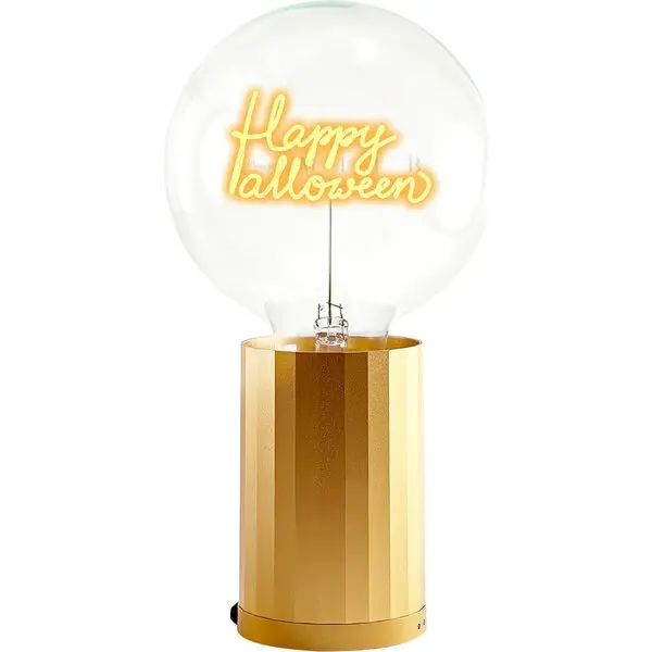 MITB Happy Halloween Portable Table Lamp - Gold
