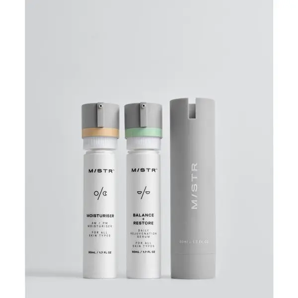MISTR Pm Set With Night Serum And Am Pm Moisturizer With Reusable Vessel - None (none)