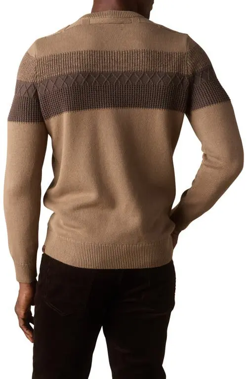 THE NORMAL BRAND Striped Cotton Crewneck Sweater