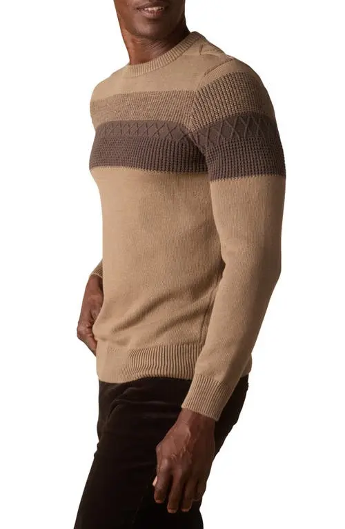 THE NORMAL BRAND Striped Cotton Crewneck Sweater