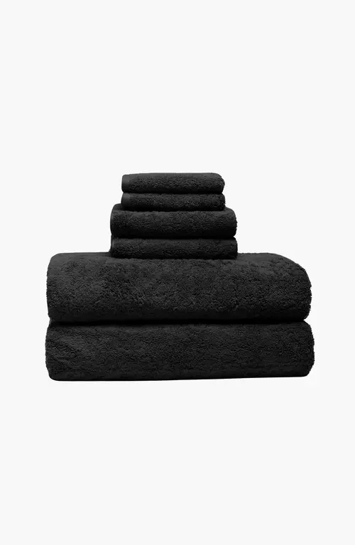 ITALIC Ultraplush Australian Cotton Luxe Towel Set - Black