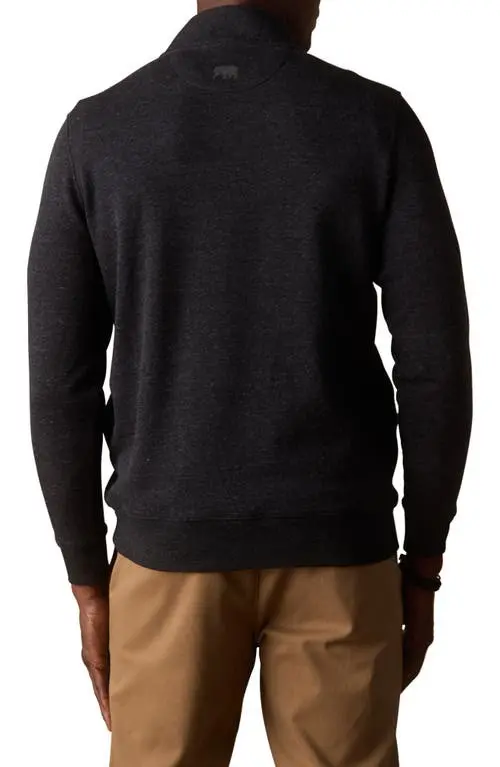 THE NORMAL BRAND Puremeso Fleece Quarter-zip Sweater - Phantom