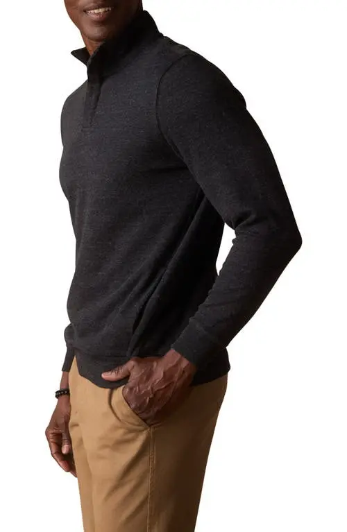 THE NORMAL BRAND Puremeso Fleece Quarter-zip Sweater - Phantom