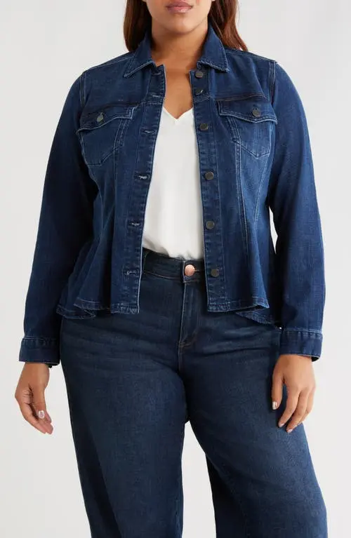 LIVERPOOL Fit & Flare Denim Trucker Jacket - Delacey