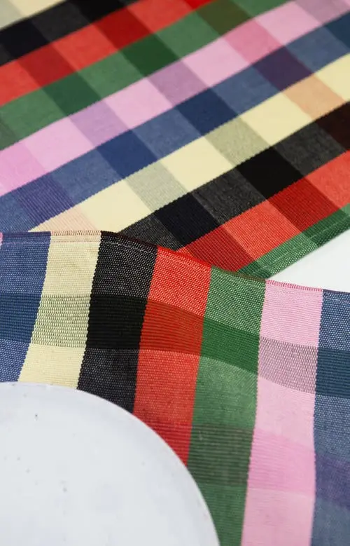 ARCHIVE NEW YORK Marta Handwoven Cotton Plaid Placemats