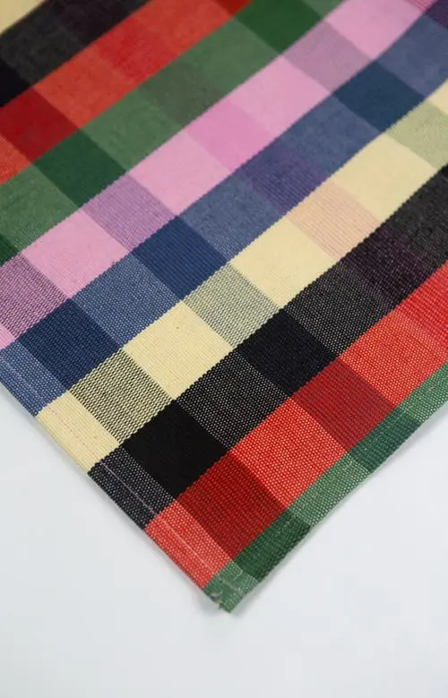 ARCHIVE NEW YORK Marta Handwoven Cotton Plaid Placemats