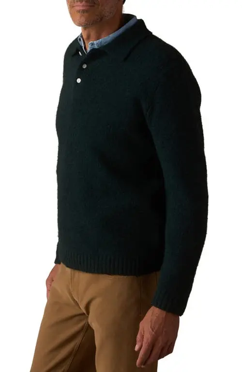 THE NORMAL BRAND Homebound Polo Sweater - Dark Sea