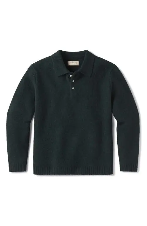 THE NORMAL BRAND Homebound Polo Sweater - Dark Sea