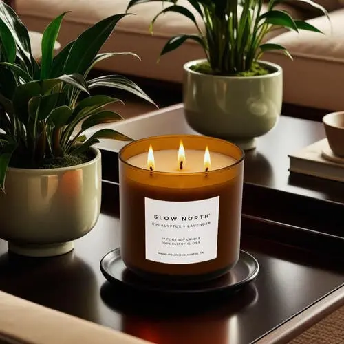 SLOW NORTH Eucalyptus + Lavendersignature 3-wick Candle