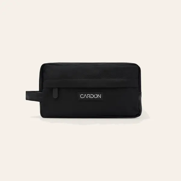 CARDON Dopp Kit Water-resistant Nylon Toiletry Bag - Black