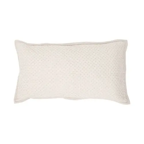 ELISABETH YORK Mila Alabaster King Pillow Sham - White