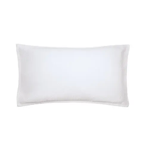 ELISABETH YORK Edin Dove 100% Cotton King Sham 20" X 36 - White