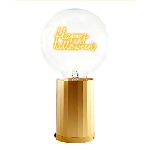 MITB Happy Halloween Portable Table Lamp - Gold