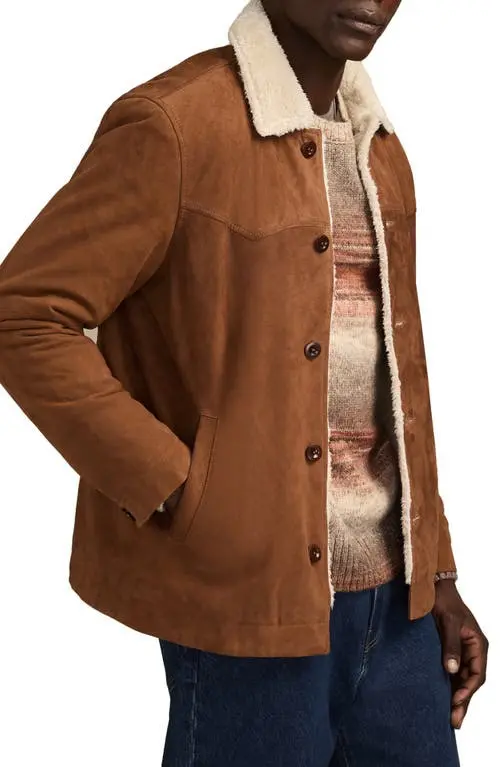 Lucky Brand Faux Shearling Ranch Coat