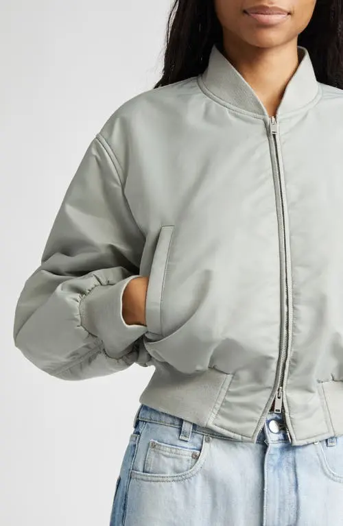 Stella McCartney Nylon Crop Bomber Jacket