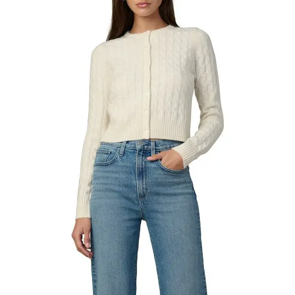 Joe's Jeans Dani Cable Cashmere Cardigan