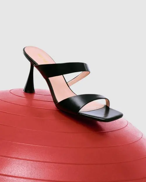 MI/MAI Tara Square Toe High Heel Mule