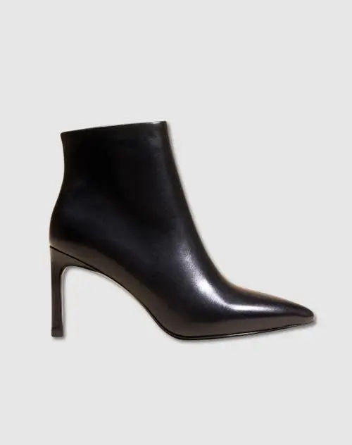 MI/MAI Noura Pointed Toe Ankle Boots - Black