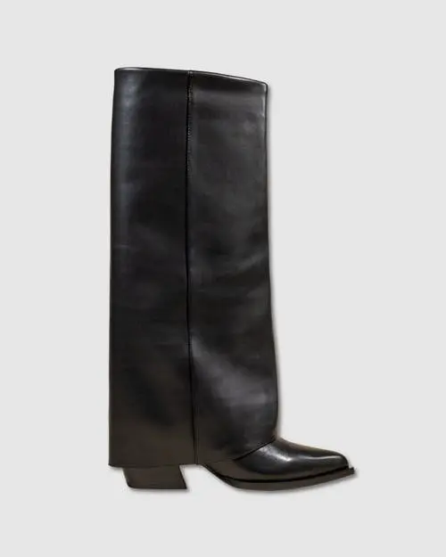 MI/MAI Joan Calf Leather Cuff Boots