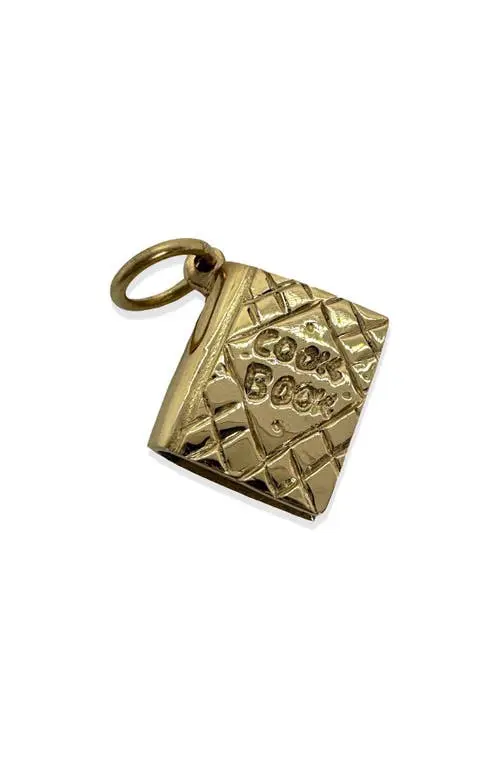 LESLIE PAIGE 14k Cookbook Charm - Gold
